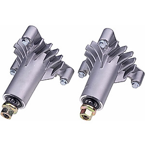 JEENDA 2PCS Spindle Mandrel Assembly 130794 AYP130794 532130794 128285 285-456 128774 with 3 Mounting Bolts for AYP Craftsman Poulan Husqvarna, WET1742ST, Fits 42 inch Deck LT1000 HeavyDuty