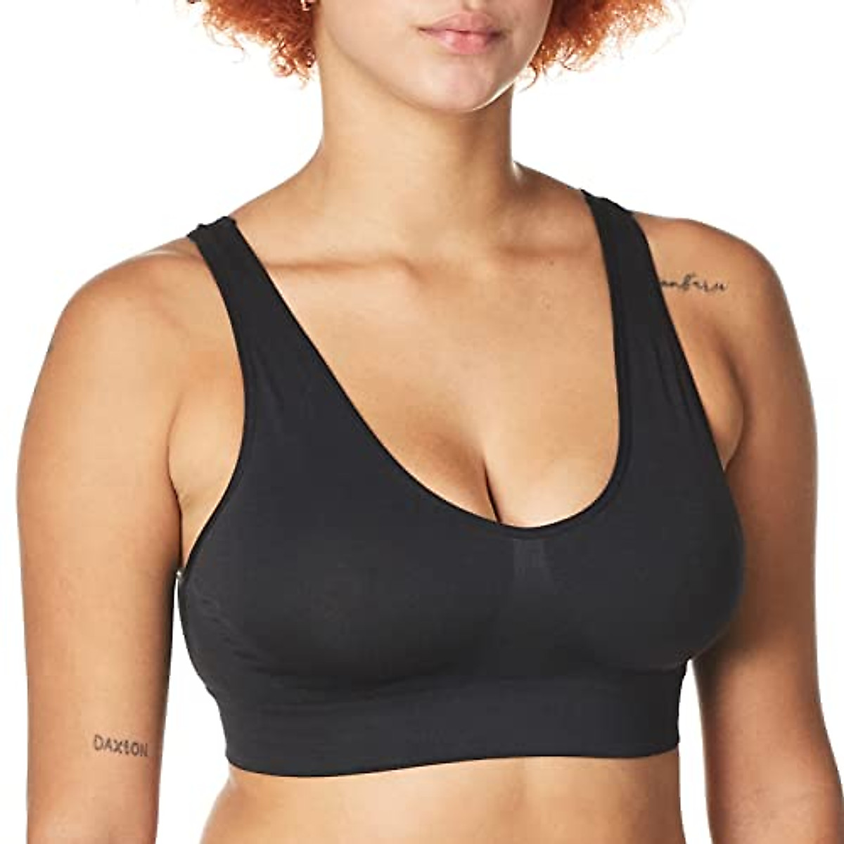 Hanes womens Get Cozy Pullover Comfortflex Fit Wirefree Mhg196 Bras, Black, X-Large US