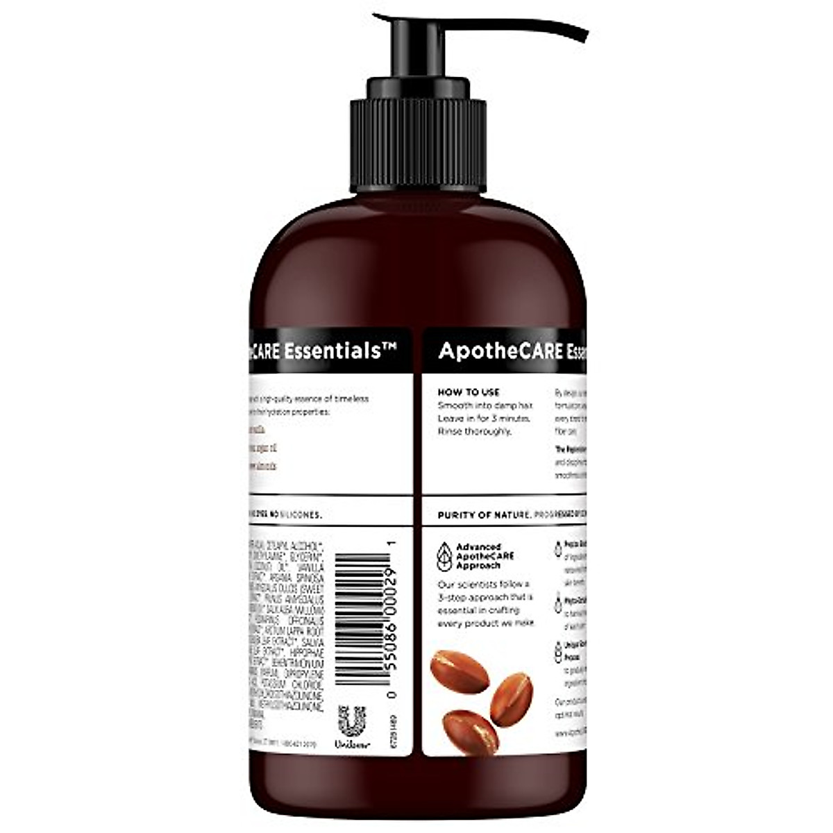 ApotheCARE Essentials The Replenisher Moisturizing Conditioner, Vanilla, Argan Oil, Sweet Almond, 12 oz