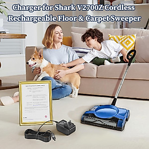 DONYOIE Charger for Shark V2700Z XA2700 V2930 Floor Carpet Sweeper Power Cord Replacement AC DC Adapter UL Listed Adaptor Supply
