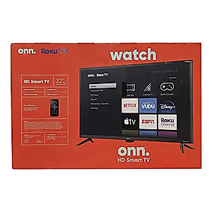 Onn 24-Inch Class HD (720P) LED Smart TV Compatible with Netflix, Disney+, YouTube, Apple TV and Google Assistant (100012590) (Renewed)