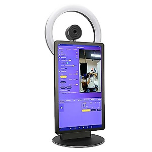 All in One Live Video Streaming Equipment for YouTube, for Instagram, for Tiktok Live Broadcast, 15.6 inch, for Android 11.0, WiFi 6, Bluetooth 5.0, Fill Light (US Plug)