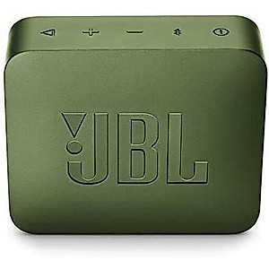 JBL GO 2 IPX7 Waterproof Ultra Portable Bluetooth Speaker Bundle with Deluxe CCI Hard-Shell Case (Green)