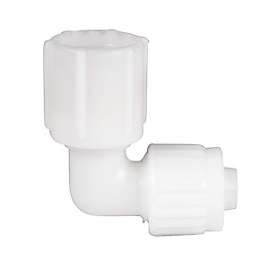 RecPro RV Plumbing Hardware | 06816 | 1/2" Compression to Swivel Faucet Elbow Adapter | 90-Degree Fitting | Pex Pipe/Tubing Fittings (2 Fittings)