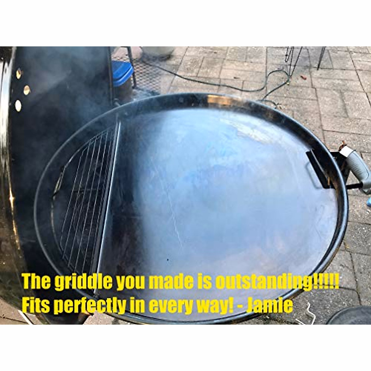 Griddle Plate for Weber Kettle Charcoal Grill (For 22.5-inch Weber Kettle Grill)