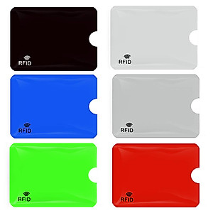 Credit Card Sleeve, 14PCS RFID Sleeves Credit Card Protectors for Identity Theft Protection (Set of 12 Credit Card Protector Sleeves + 2 Passport Holders)