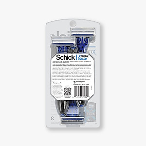Schick Xtreme 4 Outlast Razor â€” Schick Xtreme4 Disposable Razors Men, 3 Count (Pack of 1)