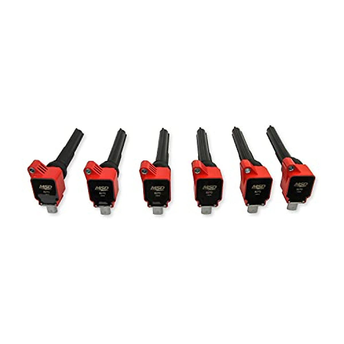 82706 MSD Ignition Coil - Ford EcoBoost - 3.5L V6 - Red - 6-Pack