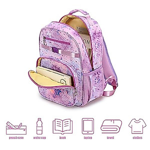 Cusangel Toddler Backpack for Girls, Girls Backpack for Kids 6-8, Lightweight Butterfly Kids Backpacks for Girls