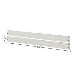 Westwood Design Foundry Full Bed Rail Kit,White Dove