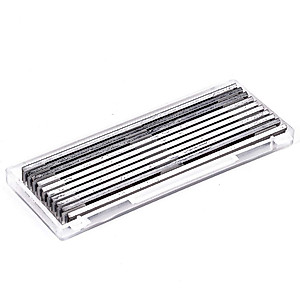 3-1/4 82mm Carbide Tipped Planer Blades Knife Portable Hand Wood Razor For DeWalt DW680K D26677K Bosch PL1632 PL2632K Makita KP0810 KP0800K WEN 6530 B&D Craftsman Ryobi Hitachi most Hand Planer 10pc