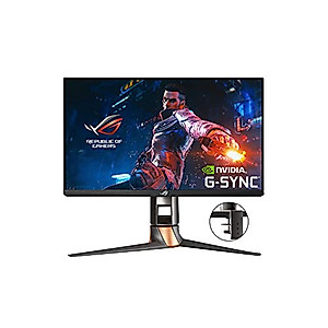 ASUS ROG Swift 360Hz PG259QNR 24.5” HDR Gaming Monitor, 1080P Full HD, Fast IPS, 1ms, G-SYNC, ULMB, NVIDIA Reflex Latency Analyzer, HDMI DisplayPort USB, Desk Mount Kit, VESA Wall Mountable, HDR10