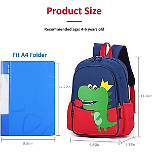 POWOFUN Kids Preschool Kindergarten Backpack Lightweight Cool Cute Cartoon Travel Backpack With Lunch Bag For Boys Girls
