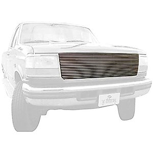 Compatible with Ford Bronco (1992-1998), F-150, Super Duty Billet Grille, Polished, 1 Pc, Replacement - PN #20535
