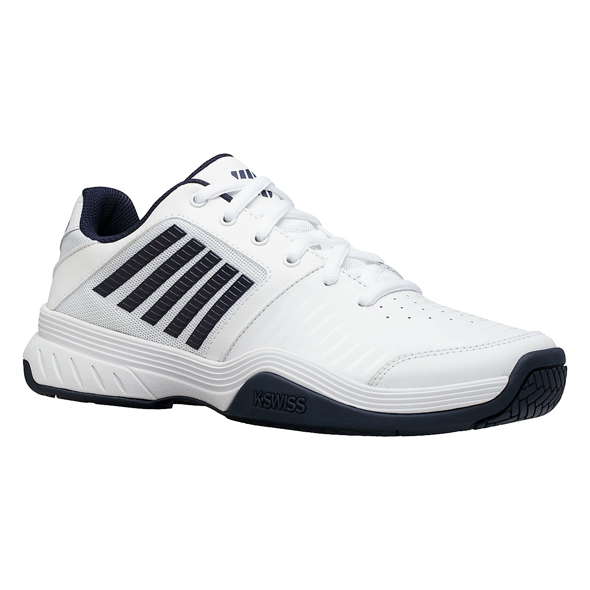 K-Swiss Men's Court Express Tennis Shoe, White/Navy, 11 M