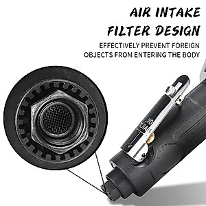 SI FANG 3 Inch Air Cut Off Tool with 5Pcs Die Grinder Cut Off Wheels and 1Pcs HSS Circular Saw Blade, Pneumatic Cutting Machine Metal Sheet Cutter Tool Kit, 20000RPM