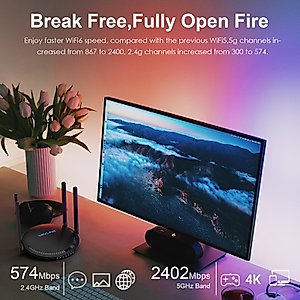 WiFi 6 AX3000 Wireless routers for Home,Wavlink Dual Band Wireless Internet Router,Gigabit Router with 4 * 5dBi High-Gain Antennas, MU-MIMO, OFDMA, Touchlink, Beamforming, WPA3, Router Mode Only