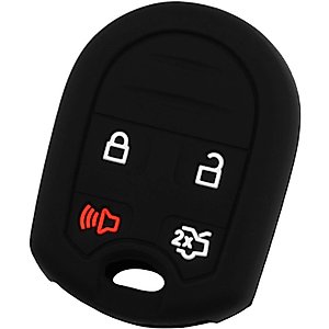 KeyGuardz Keyless Entry Remote Car Key Fob Outer Shell Cover Soft Rubber Protective Case for Ford Lincoln CWTWB1U793