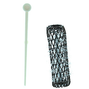 16 BRUSH ROLLERS & PINS Small Mini Hair Curlers Bristles 2" x 1/2" Kids Pageants (2 packs)