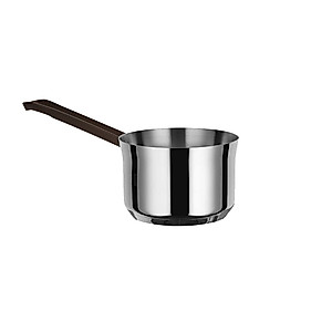 Alessi edo Long-Handled Saucepan, Ø 14, steel,brown