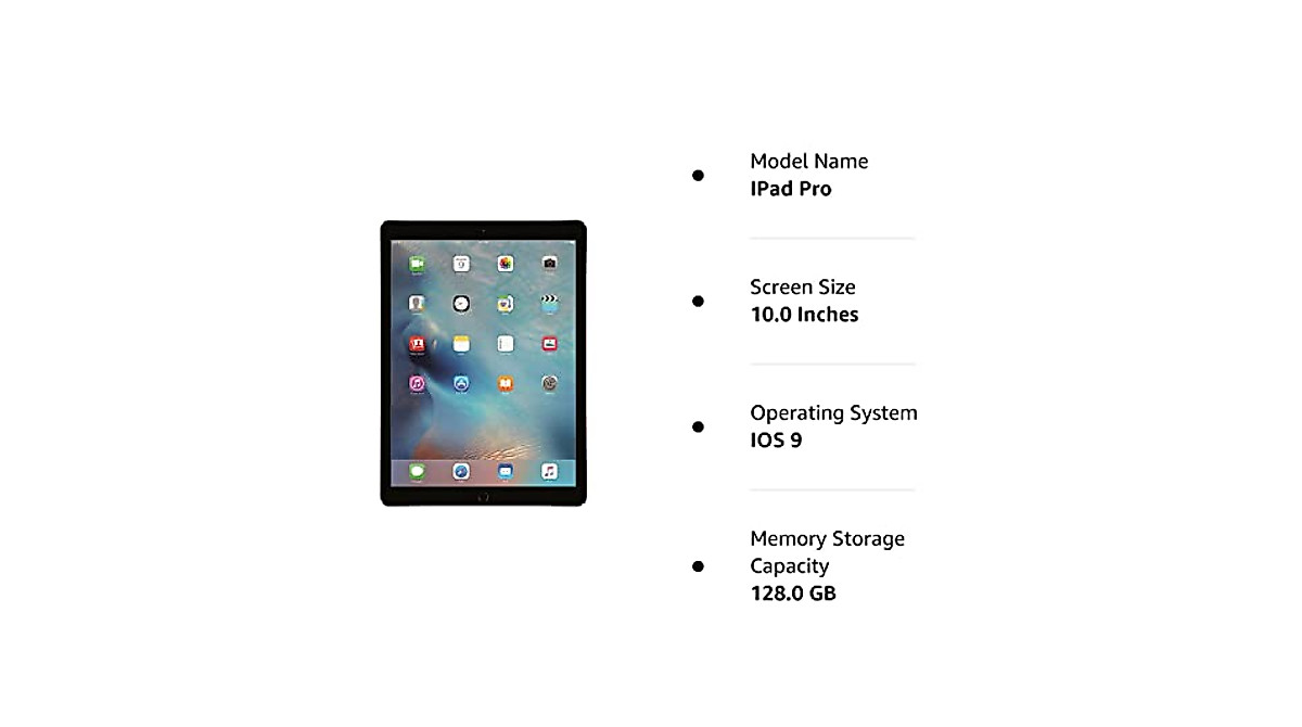 Apple iPad Pro 12.9" Renewed - 128GB Wi-Fi - Space Gray