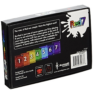 Asmadi Games ASI-0050 Red7 Card Game , Black