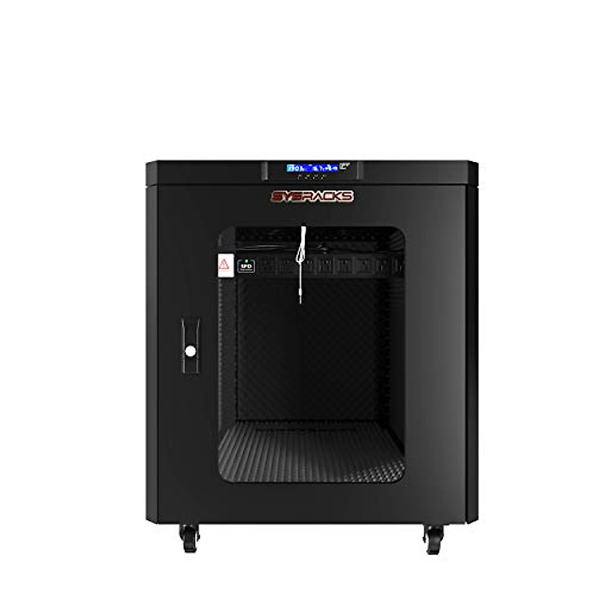 Soundproof Server Rack Quiet - Acoustic Sound Proof Server Cabinet - Up to 36% Noise Reduction - Locking Server Enclosure - Silent Networking Cabinet - Noise Sound Dampening Box (15U)