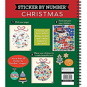 Brain Games - Sticker by Number: Christmas (28 Images to Sticker - Christmas Tree Cover) (Volume 2)
