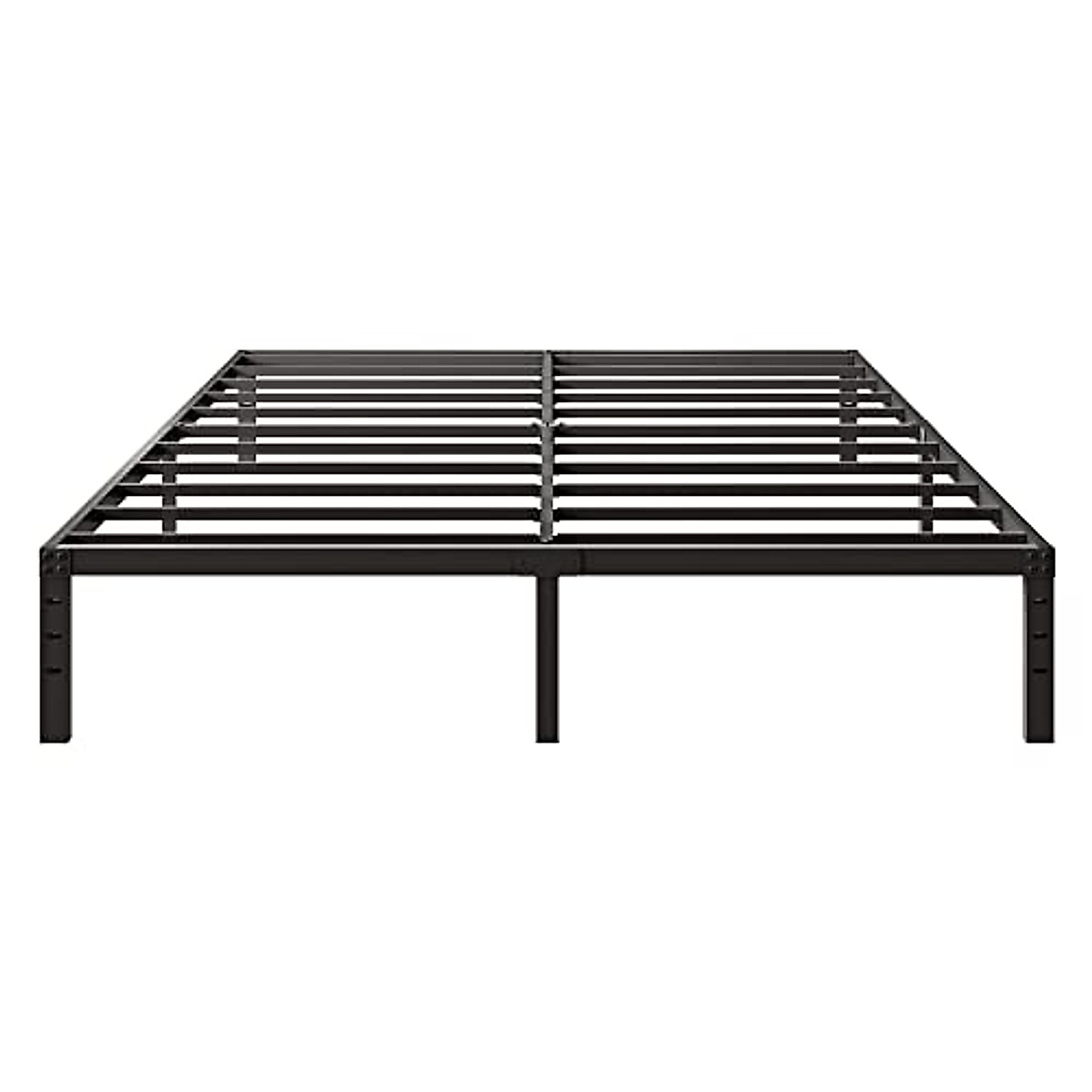 XMhongsong 14 Inch King Size Bed Frame No Box Spring Needed, Heavy Duty Metal Platform Bed Frame, Easy Assembly, Noise Free, Black