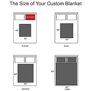 InterestPrint Personalized Long Distance Blanket, Flannel Throw Blanket for Sister, Custom Any Relationship or Name, Ultra-Soft Blanket for Couch Bedroom Home Decor, 30x40-60x80 Inch