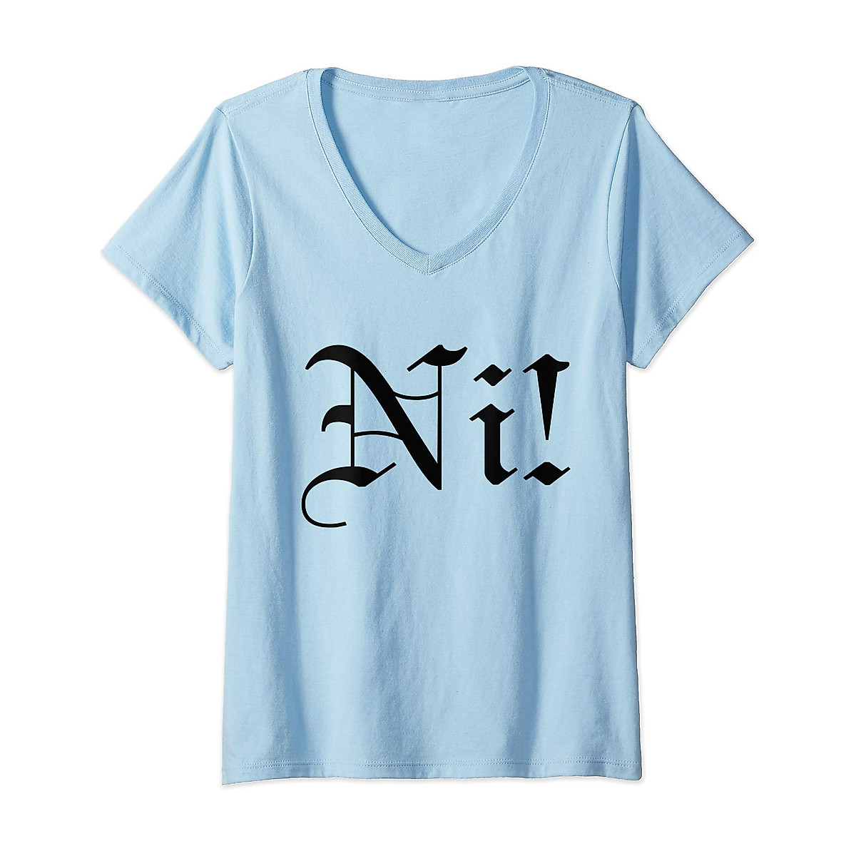 Womens Knights of Ni! Funny Shirt - Knights Who Say Ni! V-Neck T-Shirt