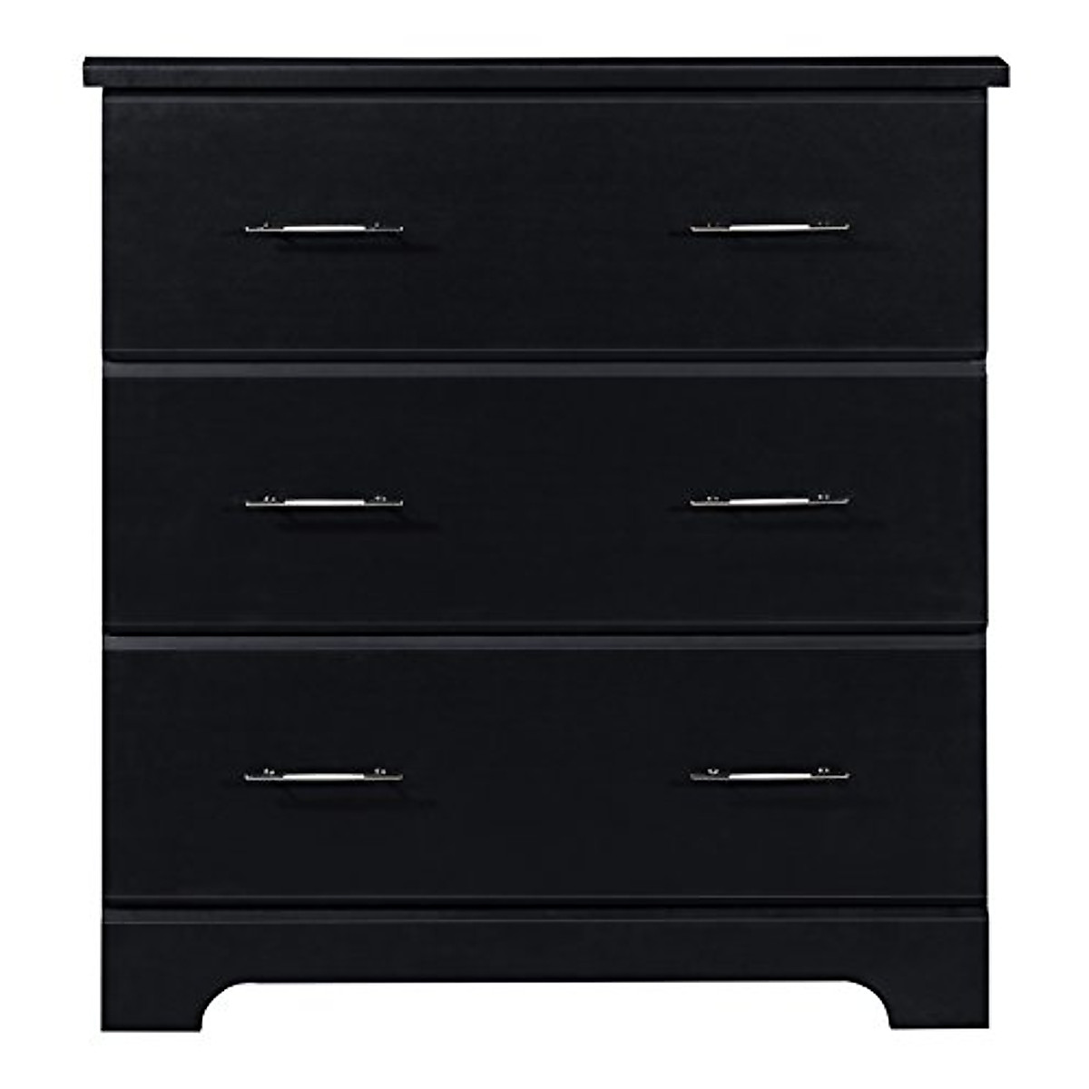 STORK CRAFT Brookside 3 Drawer Dresser (Black) – Baby and Kids Bedroom Organizer, Nursery Chest, Storage Dresser With Drawers, Universal Design