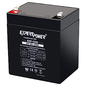 (12 Pack) ExpertPower 12V 5Ah Home Alarm Battery With F1 Terminals || EXP1250