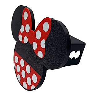 Minnie Mouse Cookie Trailer Hitch Cover, Rugged Plastic, Fits 2"