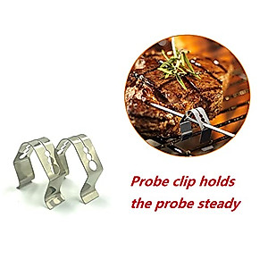 Replacement Meat Probes for Char-Griller Gravity Fed 980 and Akorn auto-kamado and Camp Chef Wood Pellet Grills, 2 Packs of Temperature Probe.