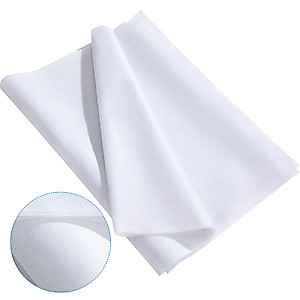 3 Pieces Fusible Interfacing Non-Woven Lightweight Polyester Interfacing (White, 20 Inch x 3 Yards)