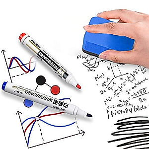Dry Erase Erasers, 36 Pack Magnetic Whiteboard Eraser Chalkboard Eraser Dry Eraser for Classroom Office and home (Blue)