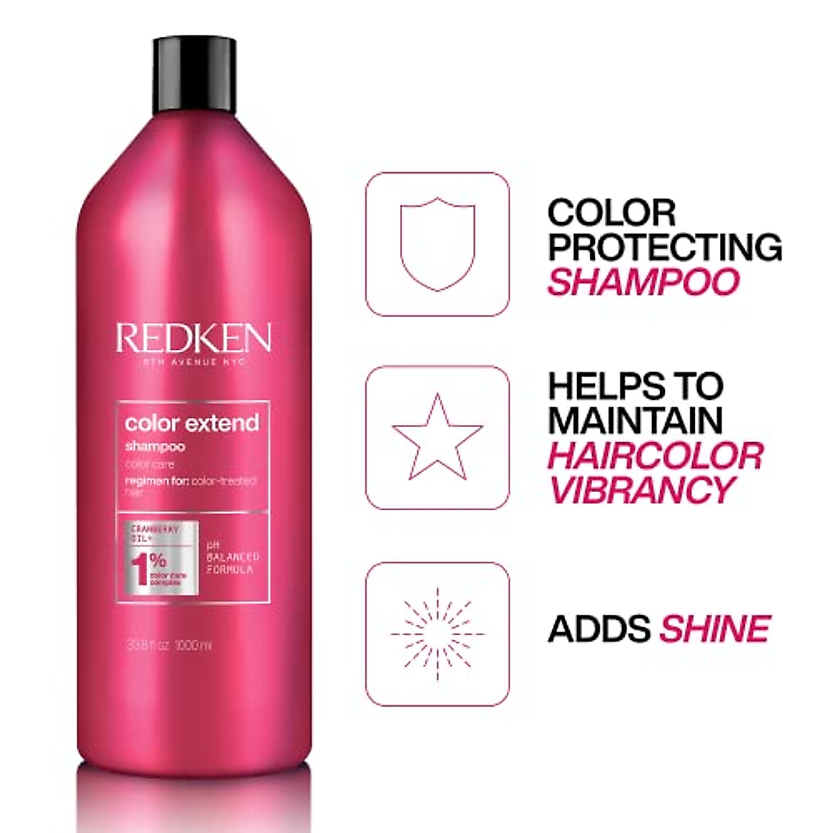 Redken Color Extend Shampoo | For Color-Treated Hair | Cleanses Hair Leaving It Manageable & Shiny