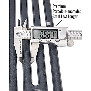 SHINESTAR Porcelain-Enameled Grates Replacement for Weber Genesis Silver A, Spirit E-210, Spirit 500, Spirit 200 Series(Side-Mounted Control), 15 x 11.3 Inch