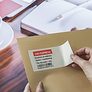 SAILNER Compatible Label Replacement for Brother DK-2251 (2.4" X 50 Ft.) Continuous Paper Tape Black/Red, Use with Brother QL Label Printers - 6 Rolls + 6 Frames DK-2251