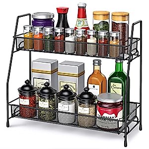 SPISPI Spice Rack Organizer for Cabinet, Bathroom Organizer Countertop, Bathroom Counter Organizer, Kitchen Countertop Organizer, Bathroom Vanity Organizer