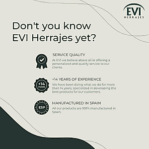 EVI | Wall/Handle Adhesive Doorstop | 0.9'' X 0.55'' | White Rubber | V2A Stainless Steel | Matte Finish | Includes Screw + Clamping Anchor | Mod. I-205/24