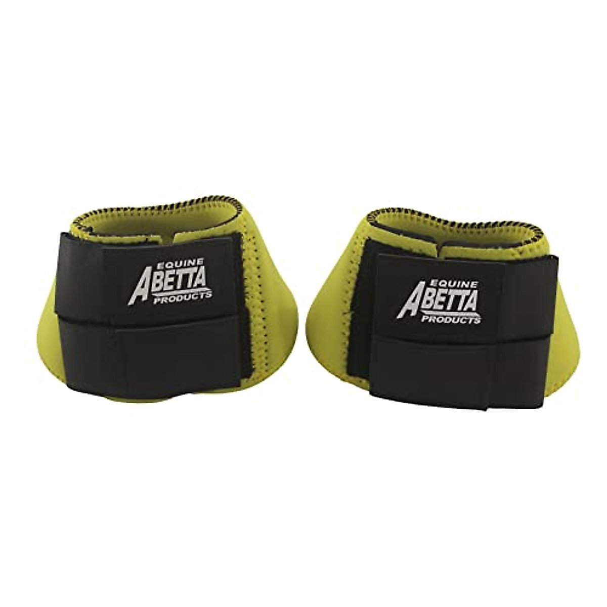 Abetta Pro Neoprene No Turn Bell Boots Chartreuse Size Medium Horse Tack