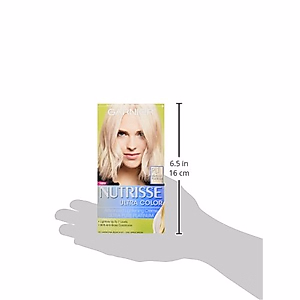 Garnier Nutrisse Ultra Color Nourishing Permanent Hair Color Cream, PL1 Ultra Pure Platinum (1 Kit) Blonde Hair Dye (Packaging May Vary)