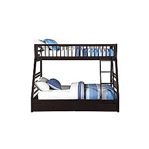 Acme Furniture XL Twin/Queen Bunk Bed with Drawers, Espresso (AC-37425)