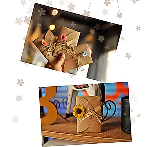 HANSGO Thank you Envelopes, 100PCS 4 x 2.8 inch Mother's Day Cards Greeting Cards Small Gift Card Holders with Heart Shaped Clasp，Mini Envelopes for Note Cards, Business Card, Wedding，Graduation