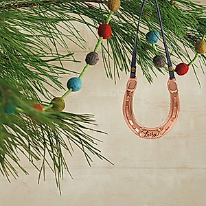 Hallmark Signature Premium Christmas Ornament, Lucky Horseshoe, Metal (0001HDL2141)