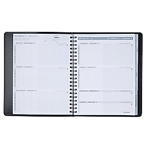 AT-A-GLANCE The Action Planner Recycled Weekly Appointment Book, 8 1/2 x 11 Inches, Black, 2013 (70-EP01-05)