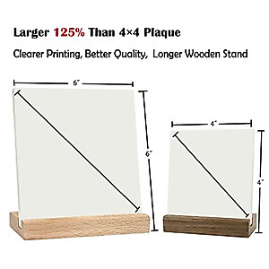 Urbcent Inspirational Gifts for Women Encouragment Signs Desk Decor for Friends Motivational Quote Decorative 6"x6" Plaque with Wooden Stand