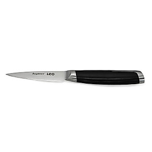 Berghoff Graphite Paring Knife 3.5", Stainless Steel Sharp Blade, Soft-touch Handle, Cutting Slicing Peeling Fruit Vegetable Fish, Well Balanced